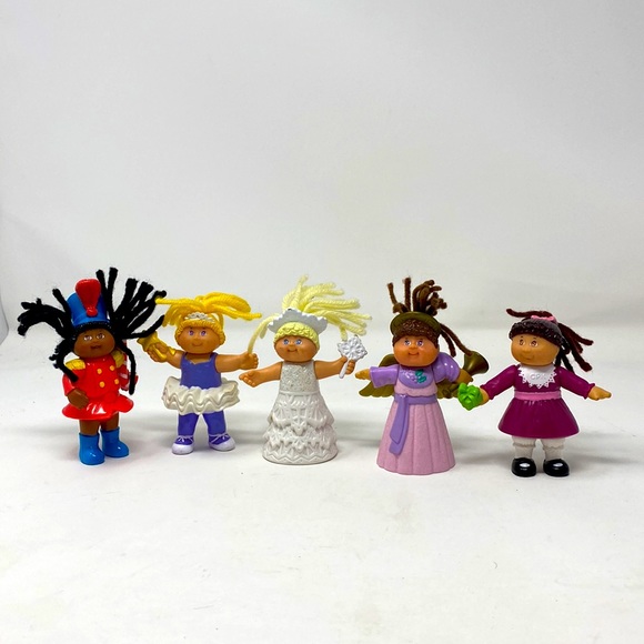 Vintage | Toys | 5 Vintage Cabbage Patch Miniature Plastic Dolls ...